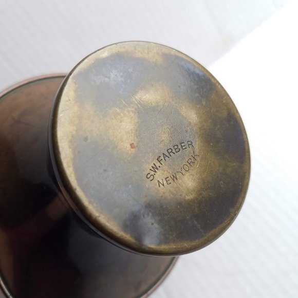 Farberware | Accents | Antique Brass Basket Sw Farber New York Mcm ...